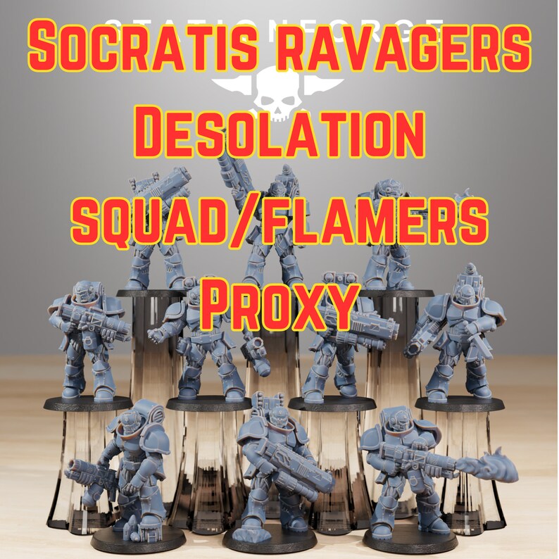 STL Bundle Tabletop Miniatures Grimdark Future 3D Print File Stls ...