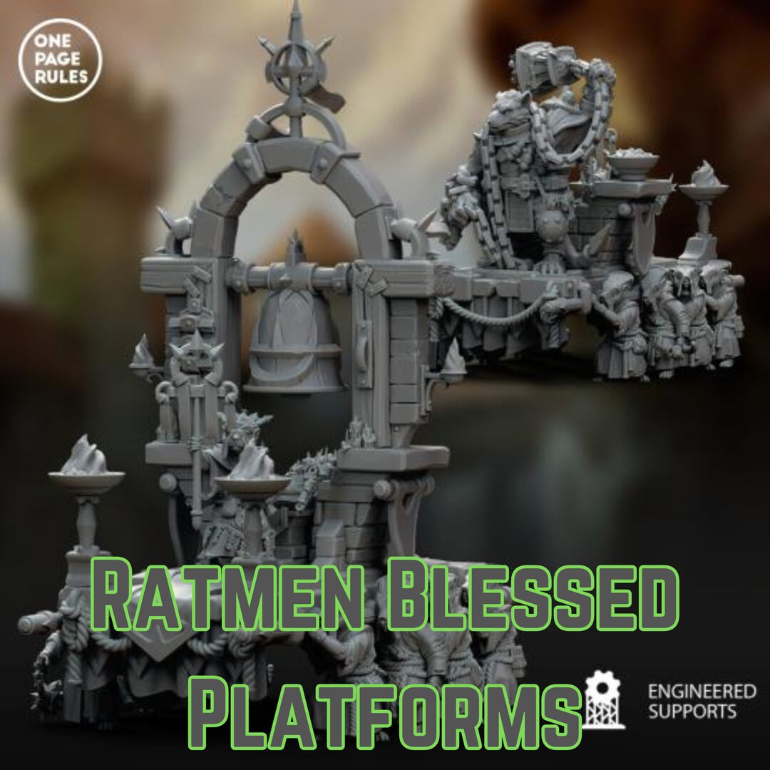 Ratmen Blessed Platform Stl File Pack DND Stl Files D and D Minis Opr ...