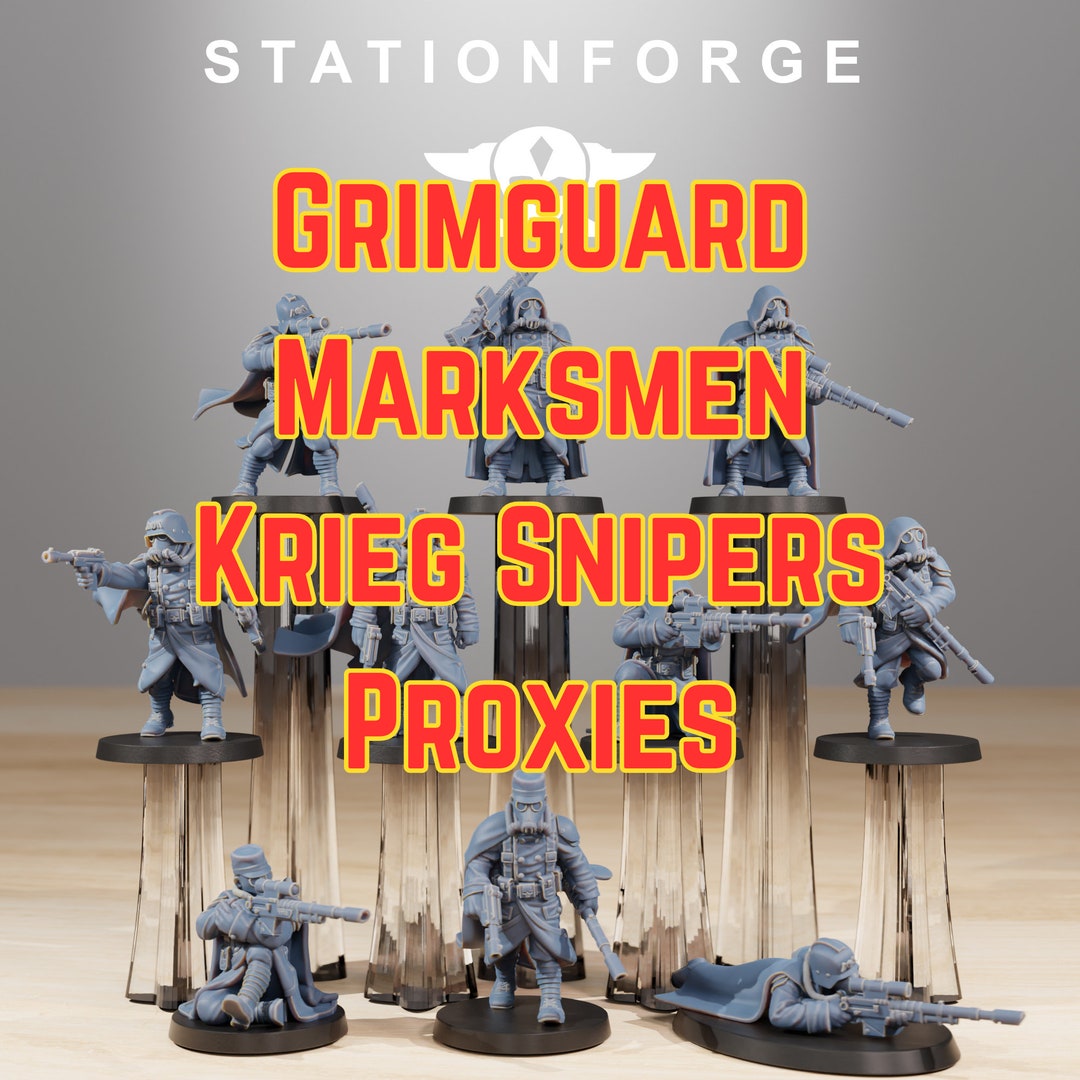 STL Bundle Tabletop Miniatures Grimdark Future 3D Print File Stls ...