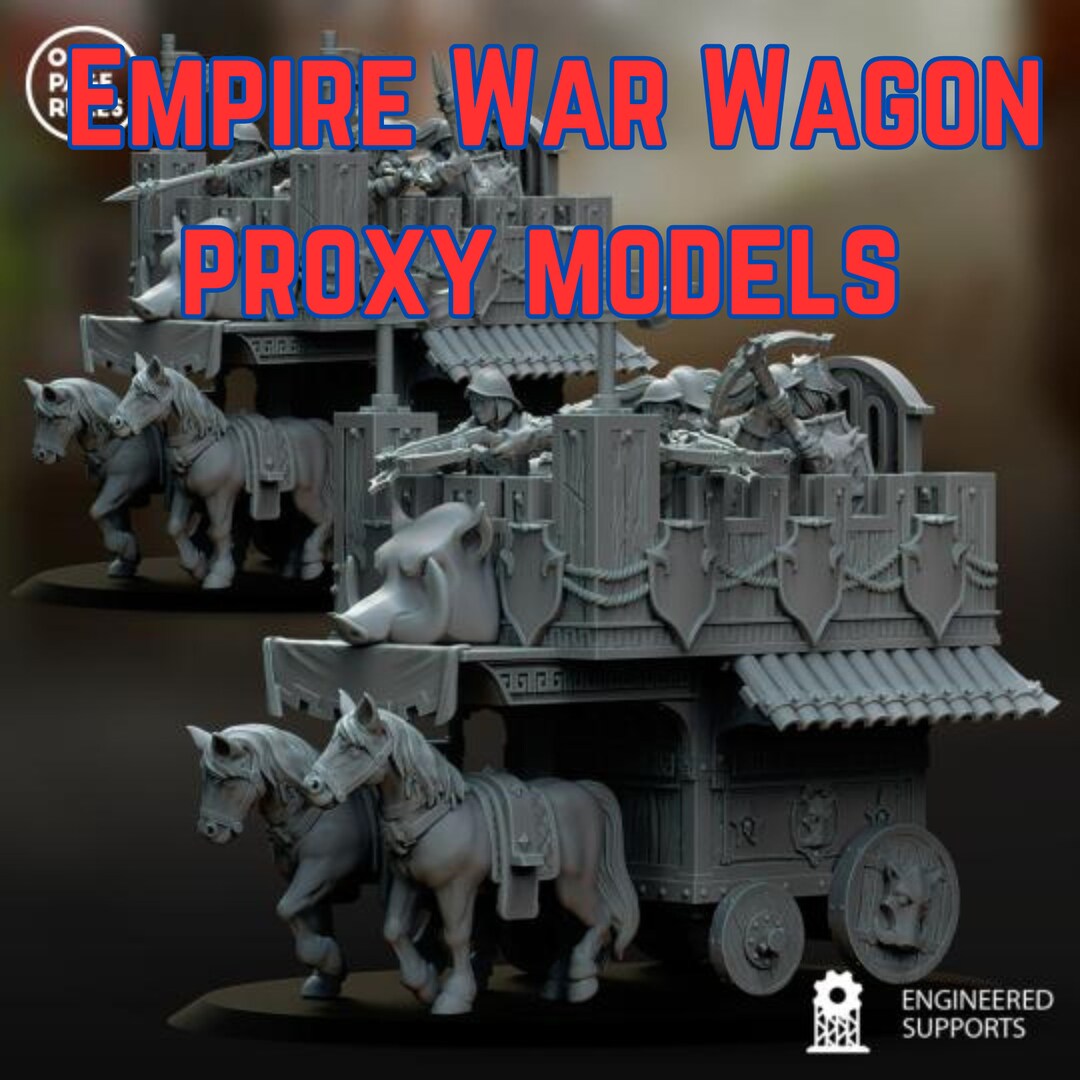 Empire War Wagon Stl File Pack DND Stl Files D and D Minis Opr ...