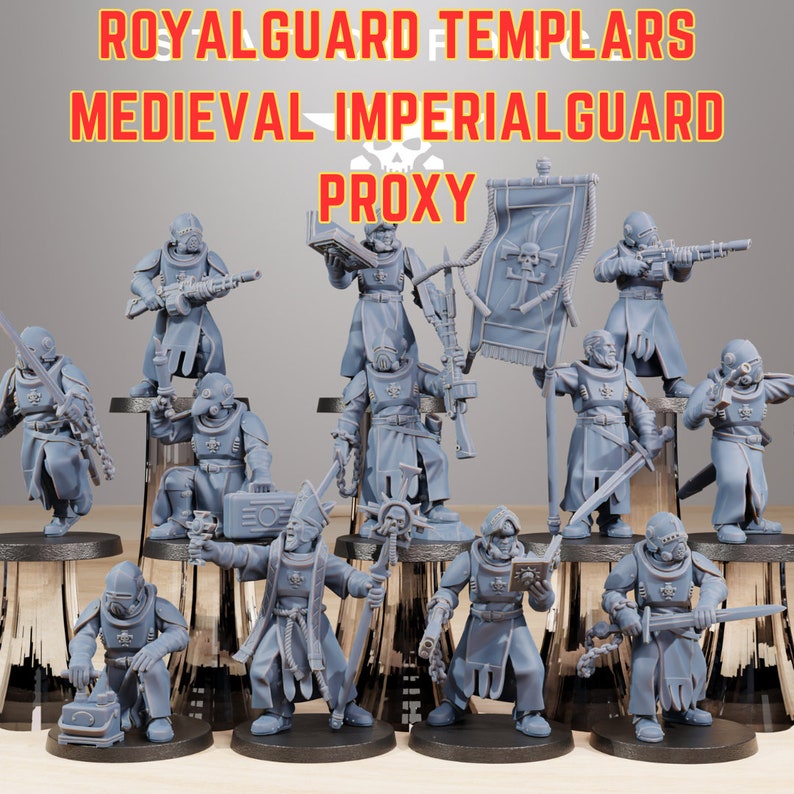 STL Bundle Tabletop Miniatures Grimdark Future 3D Print File Stls ...