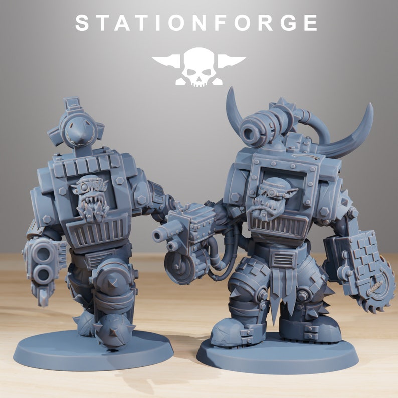 STL Bundle Tabletop Miniatures Grimdark Future 3D Print File Stls Orkaz ...