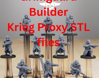 STL Bundle Tabletop Miniatures Grimdark Future 3D Print File Stls ...