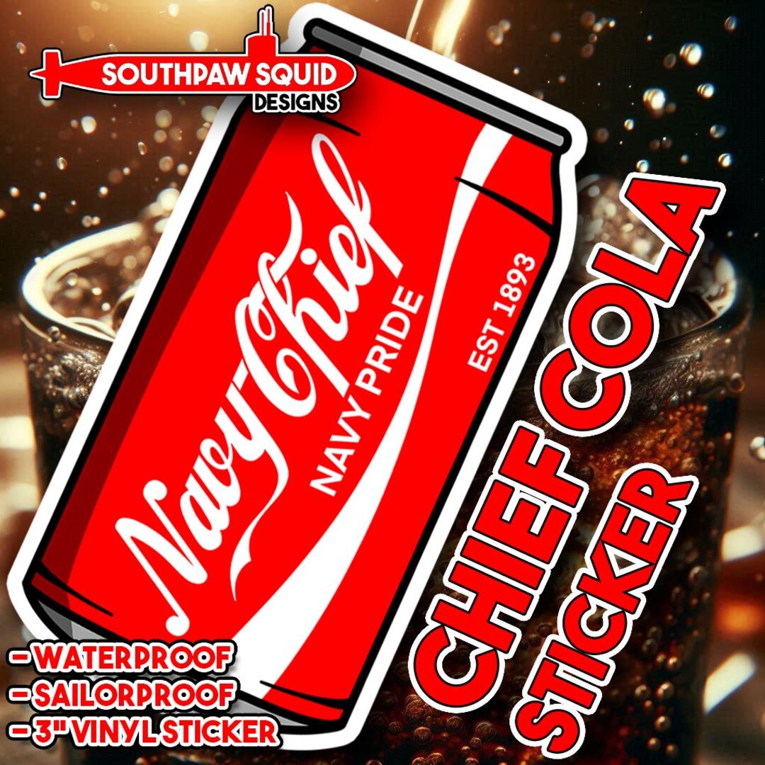 Cola CPO Vinyl Sticker - Navy Chief Gift - Etsy