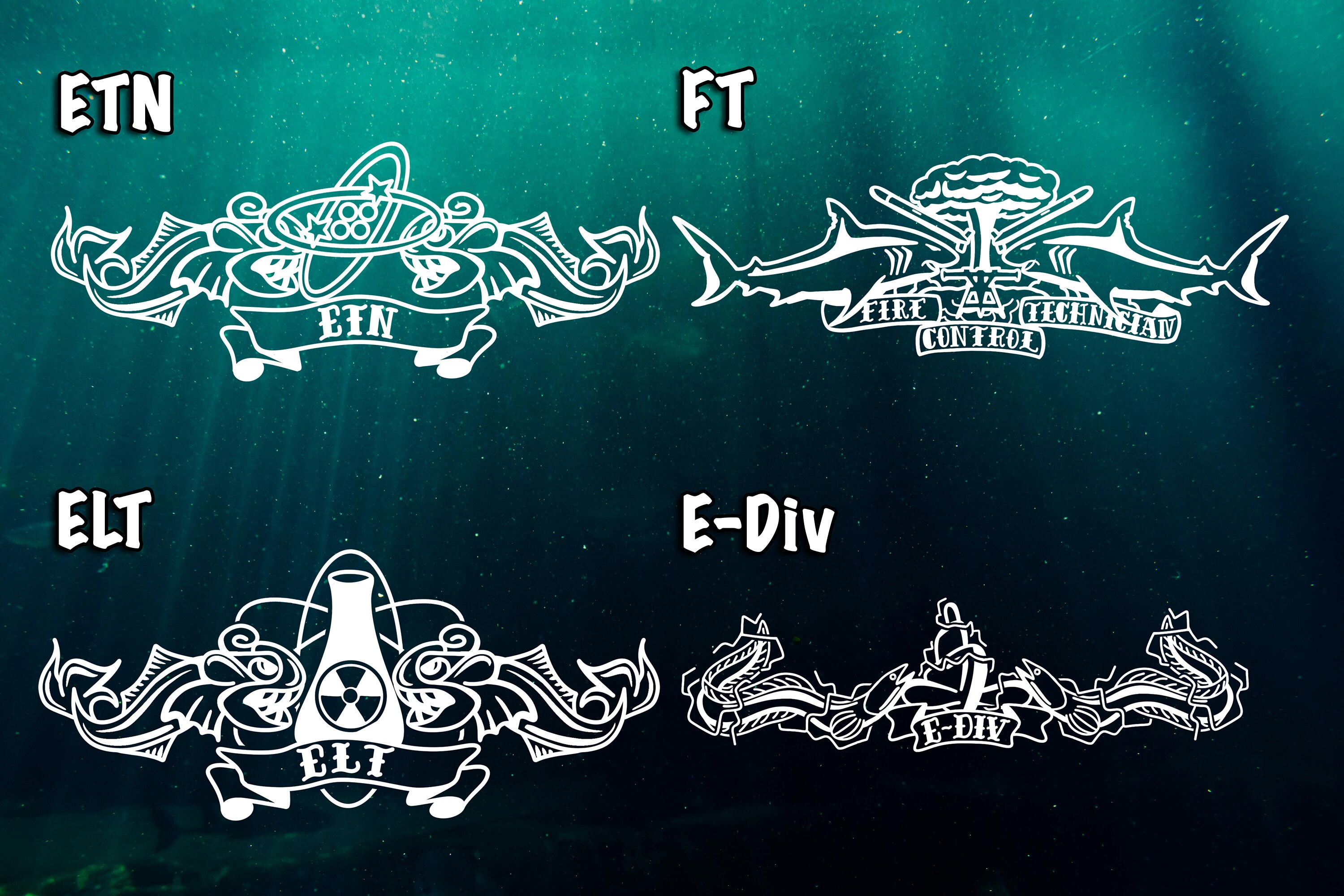 11.5" Custom Designed Navy Submarine Window Vinyl Decal, Gifts for Him ...