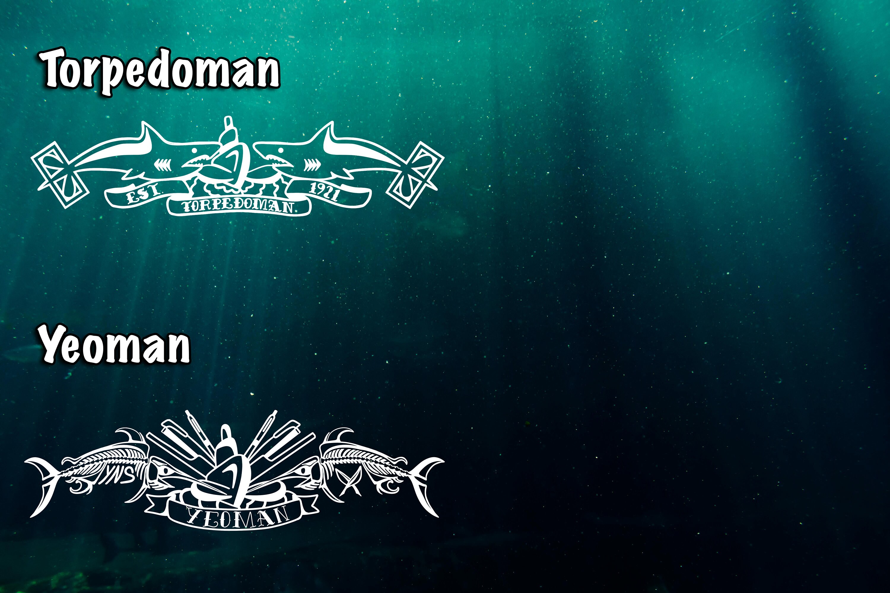 11.5" Custom Designed Navy Submarine Window Vinyl Decal, Gifts for Him ...