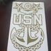 11.5" XL E7, E8, E9 Navy Chief Anchor Window Vinyl Decal, Gifts for Him ...