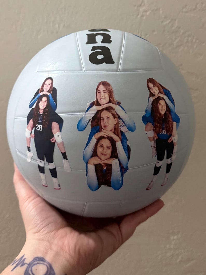 Personalized Volleyball With Photos & Name | Custom Volleyball Gift ...