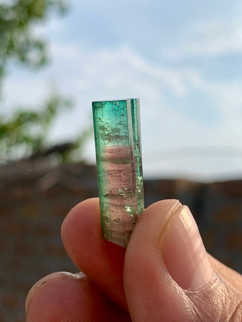 Watermelon Tourmaline Crystal - Etsy