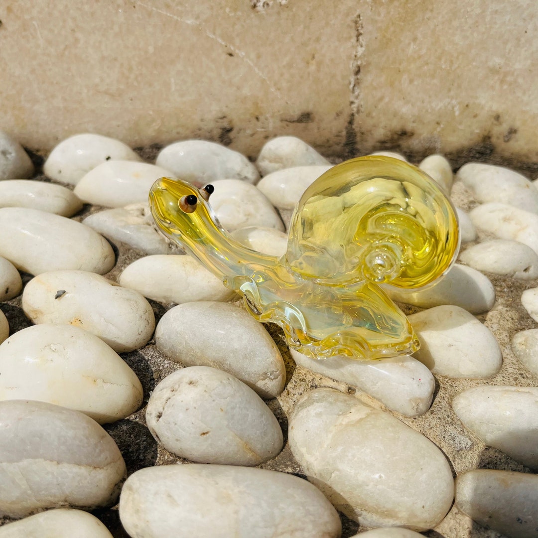 Pink Snail Glass Pipe Animal Pipes Gift for Her 4.7 Inch - Etsy