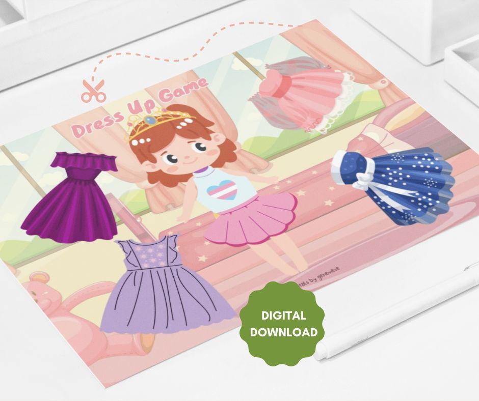 Princess Busy Book Printable, Kids Binder, Preschool Activities ...