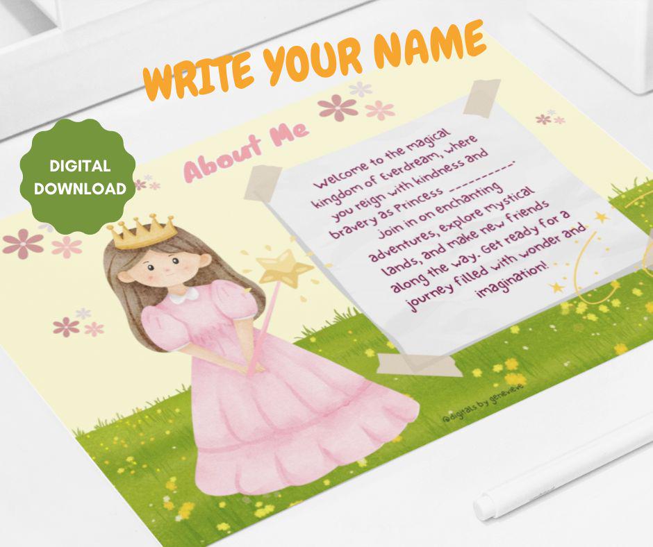 Princess Busy Book Printable, Kids Binder, Preschool Activities ...