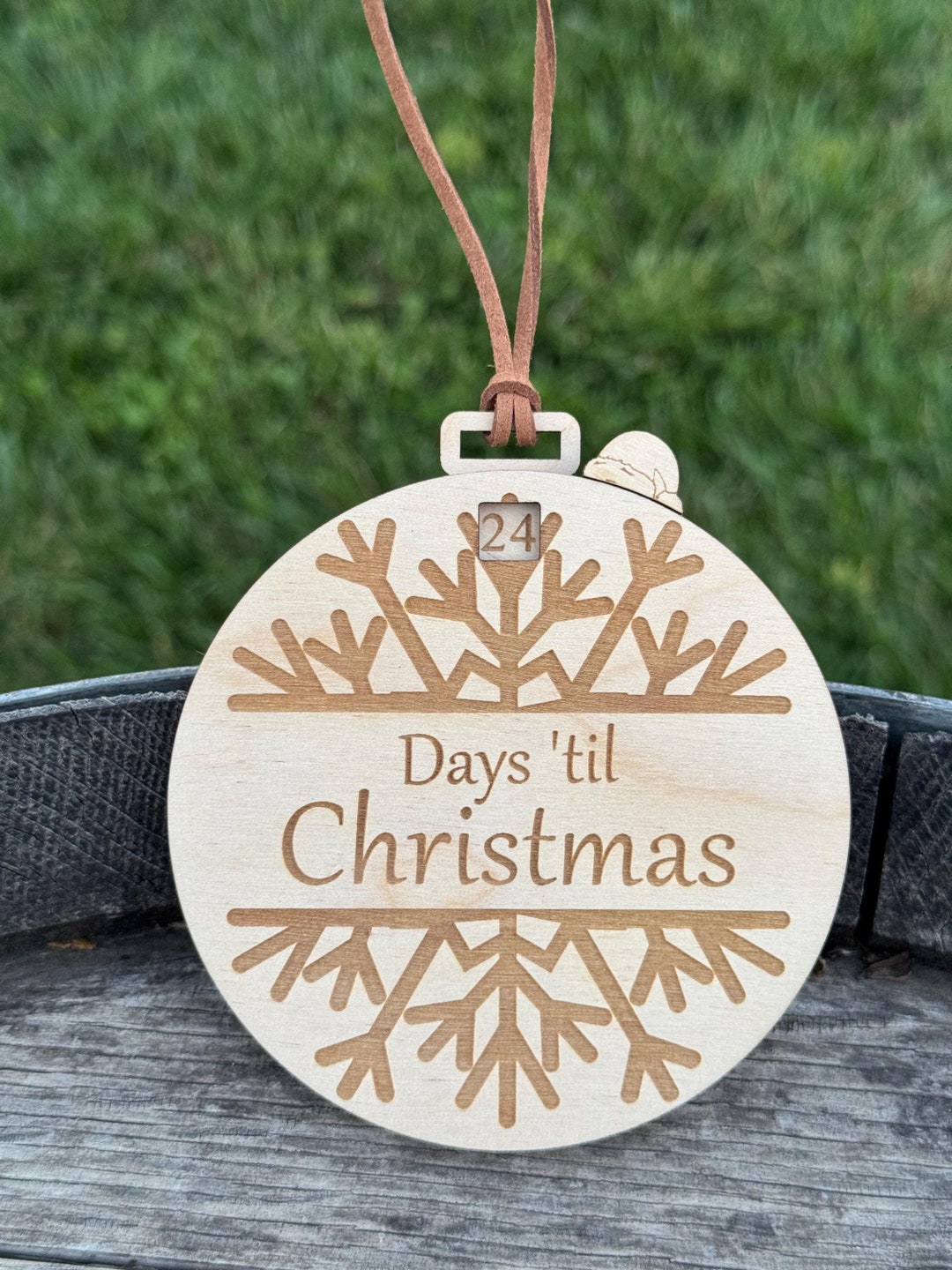 Christmas Snowflake Countdown Ornament - Etsy