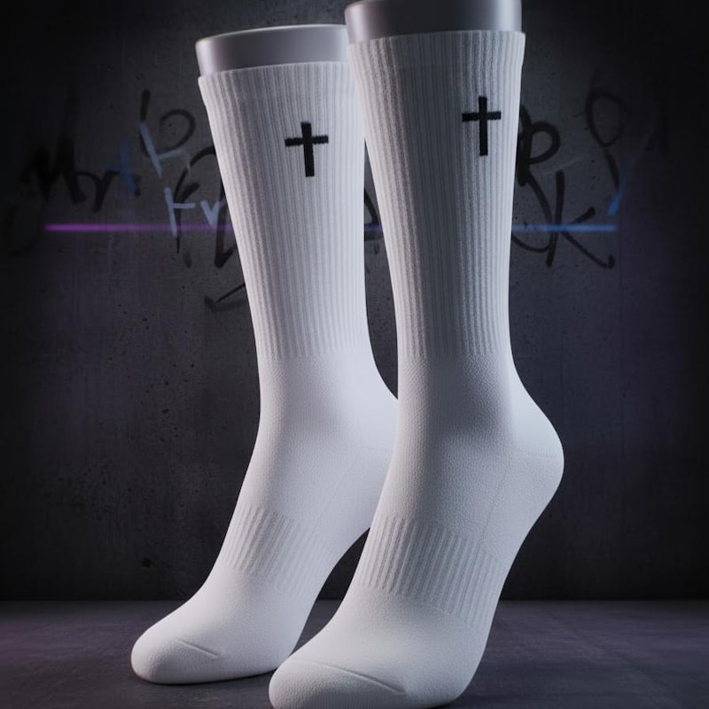 Christian Cross Socks - Etsy UK