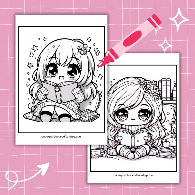 Kawaii Girl Coloring Pages Printable Cute Cozy Girl Coloring Sheets ...
