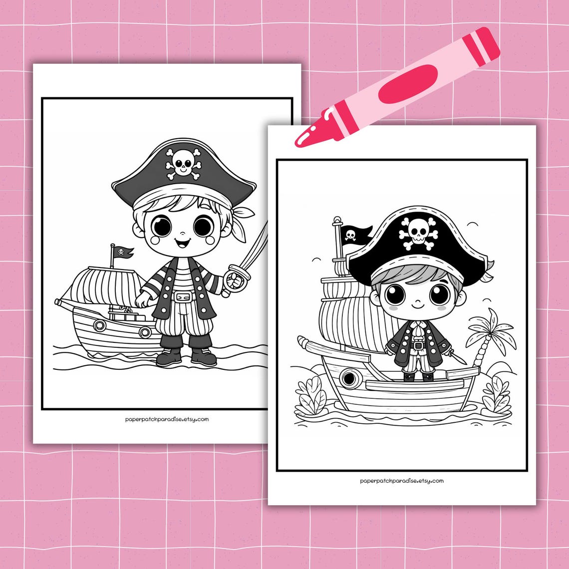 Pirate Coloring Pages Printable Kawaii Pirate Boy Coloring Sheet ...