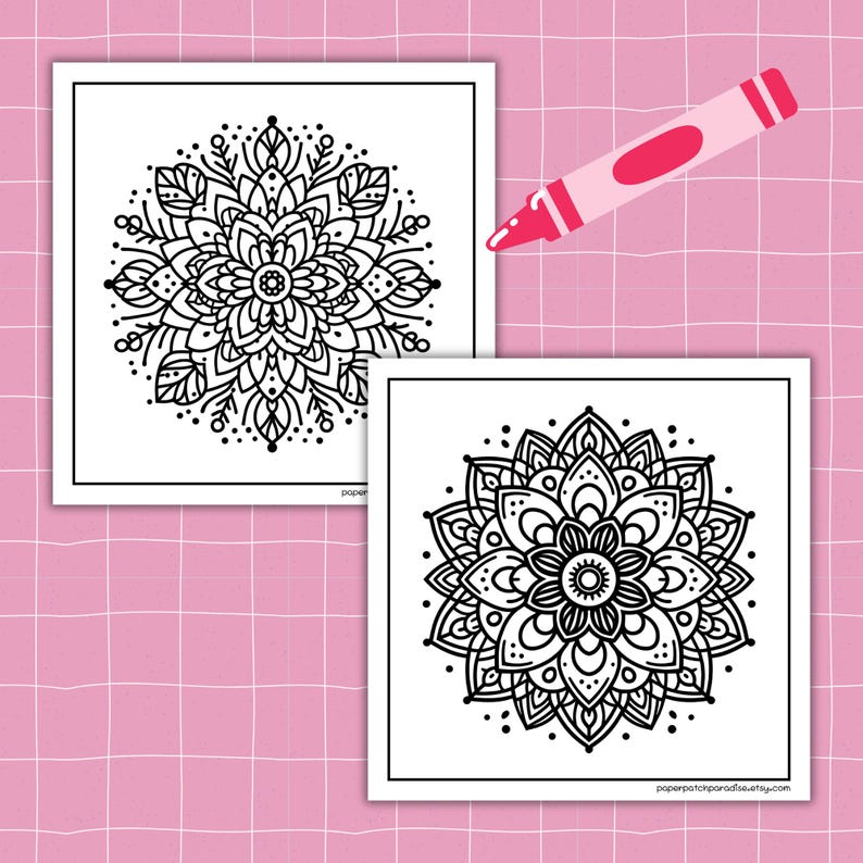 Mandala Coloring Pages Printable Pattern Coloring Sheets Mindful Stress ...