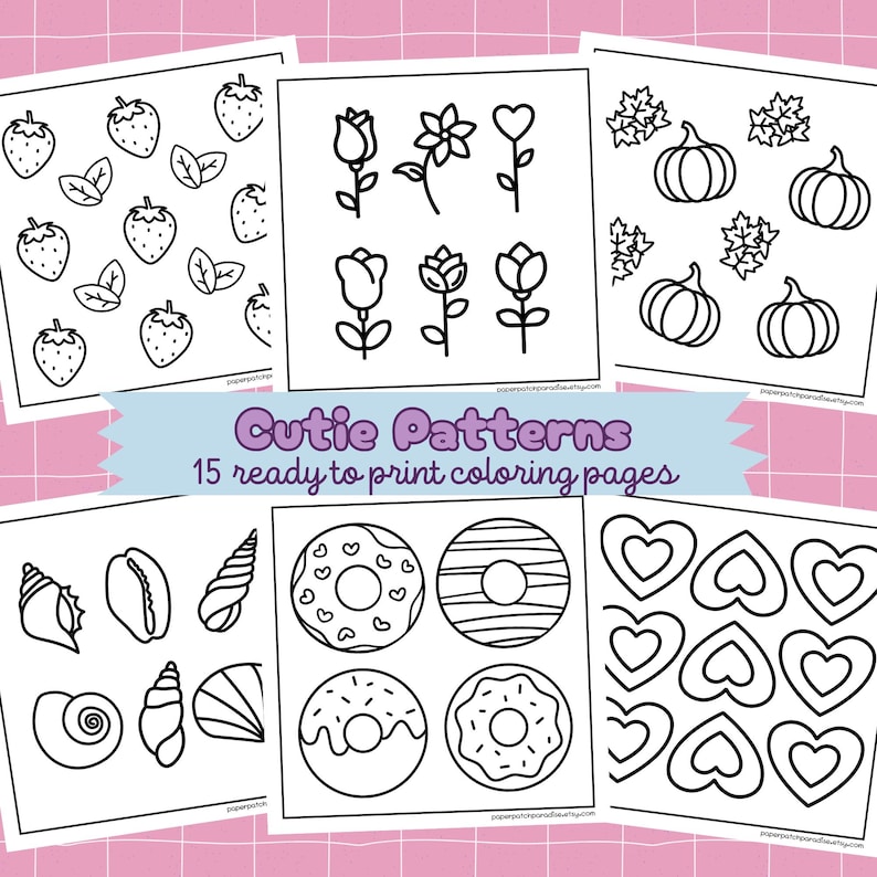 Cute Patterns Coloring Pages Printable Cozy Pattern Coloring Sheets ...