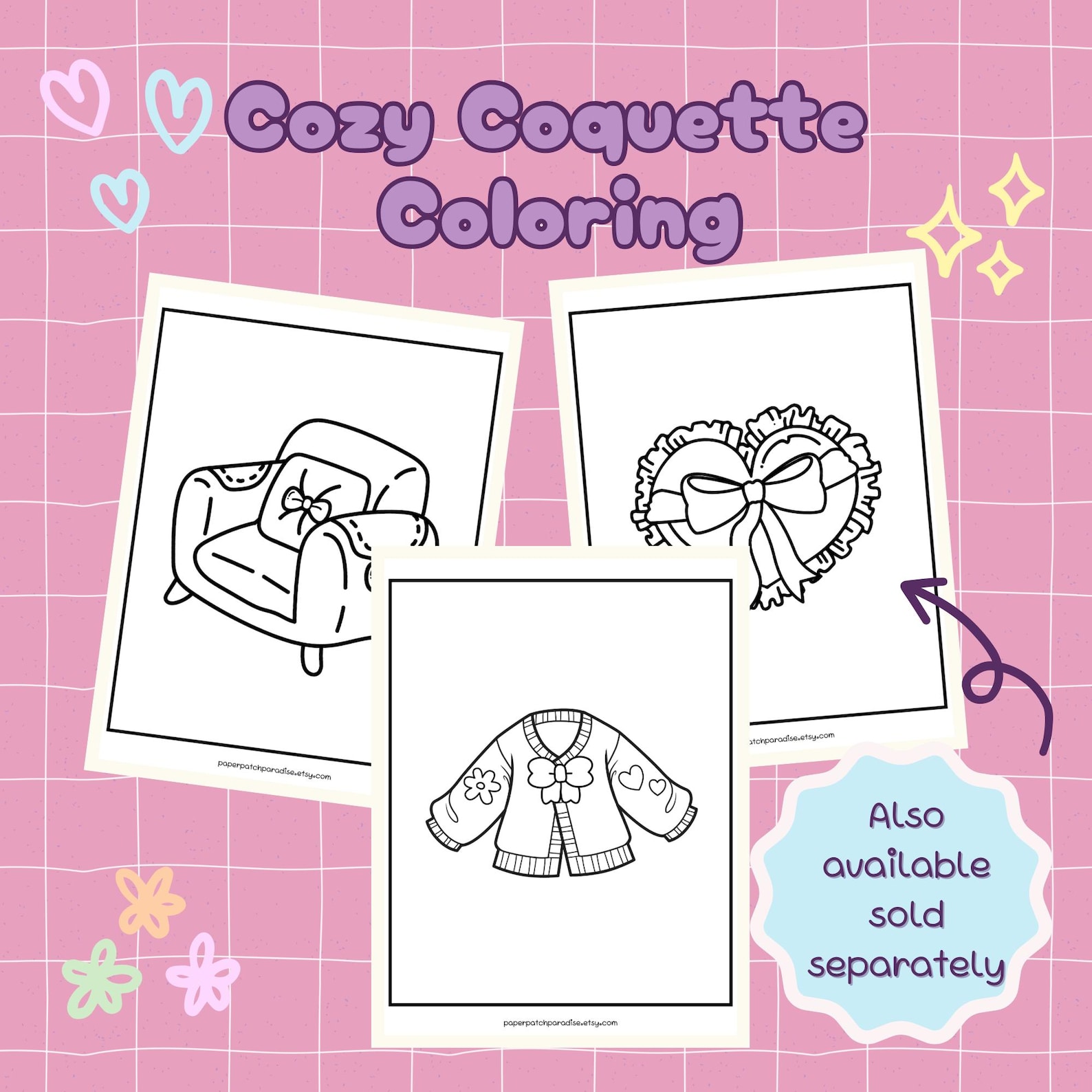 Cutie Fashion Coloring Pages Printable Coquette Girly Coloring Sheets ...