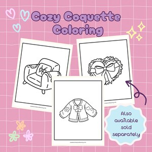Cutie Fashion Coloring Pages Printable Coquette Girly Coloring Sheets ...