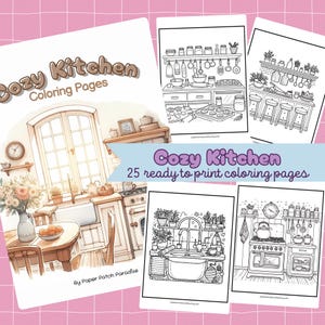 Cozy Kitchen Coloring Pages Printable Home Interior Coloring Sheets ...