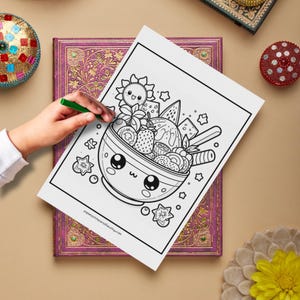 Summer Desserts Coloring Pages Printable Kawaii Food Coloring Sheets ...