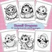 ABC Animals Coloring Pages Printable Kawaii Animals Coloring Sheets ...