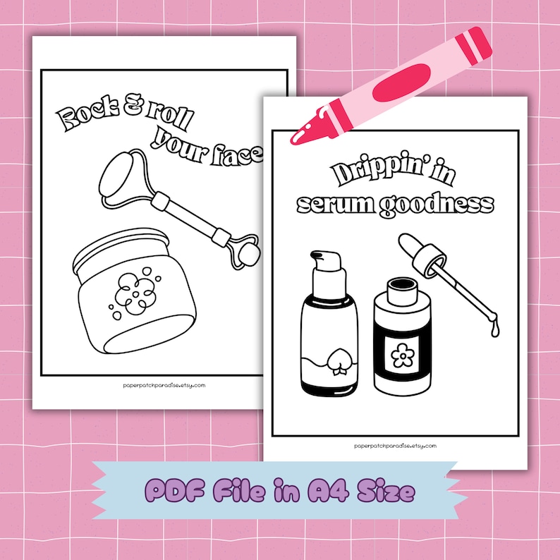 Bold and Easy Cosmetics Coloring Pages Printable Cute Make up Coloring ...