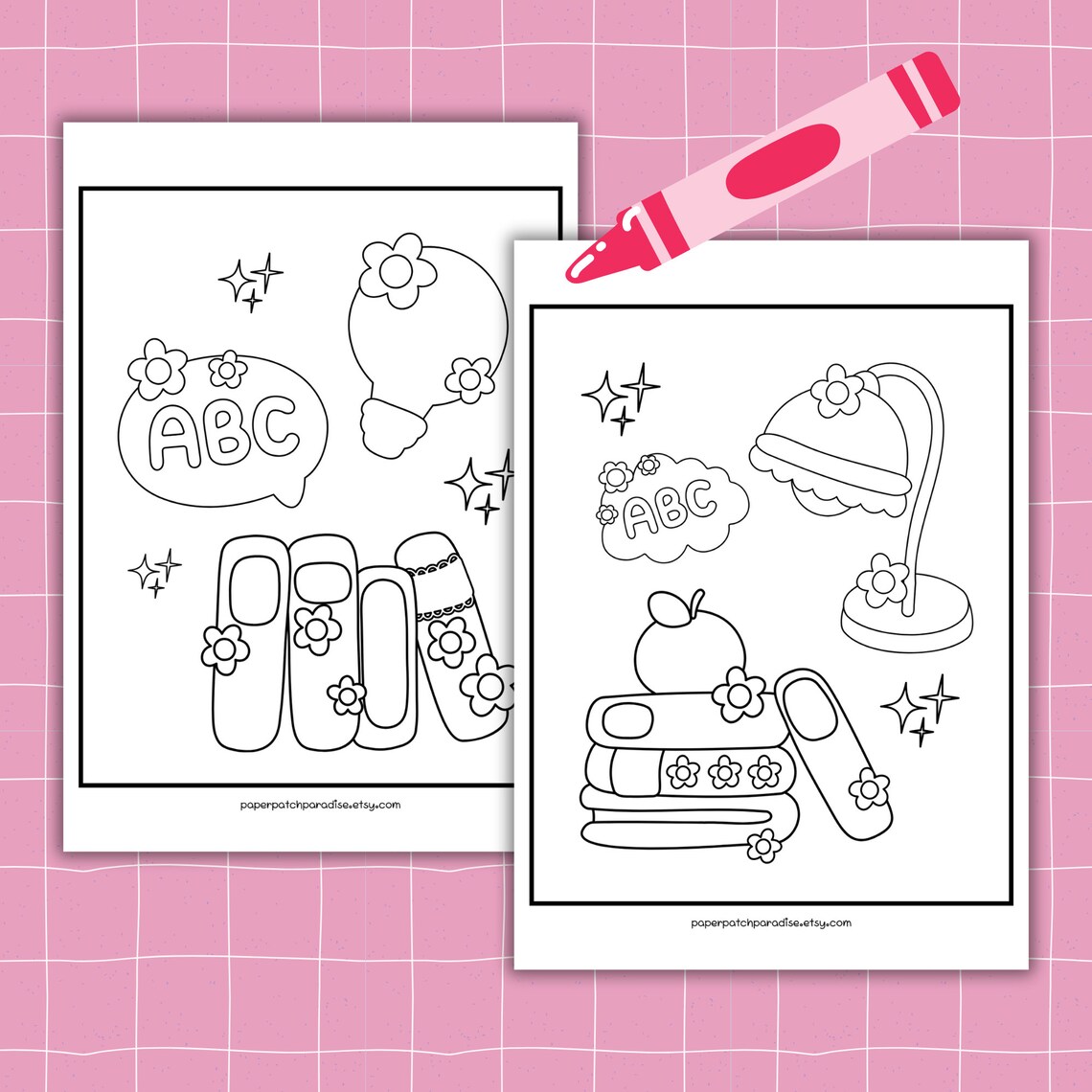 Back to School Coloring Pages Printable Bold and Easy Coloring Sheets ...