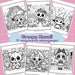 Bold and Easy Cute and Creepy Coloring Pages Printable Retro Halloween ...