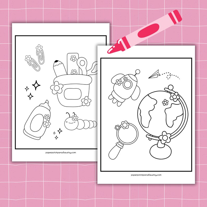 Back to School Coloring Pages Printable Bold and Easy Coloring Sheets ...