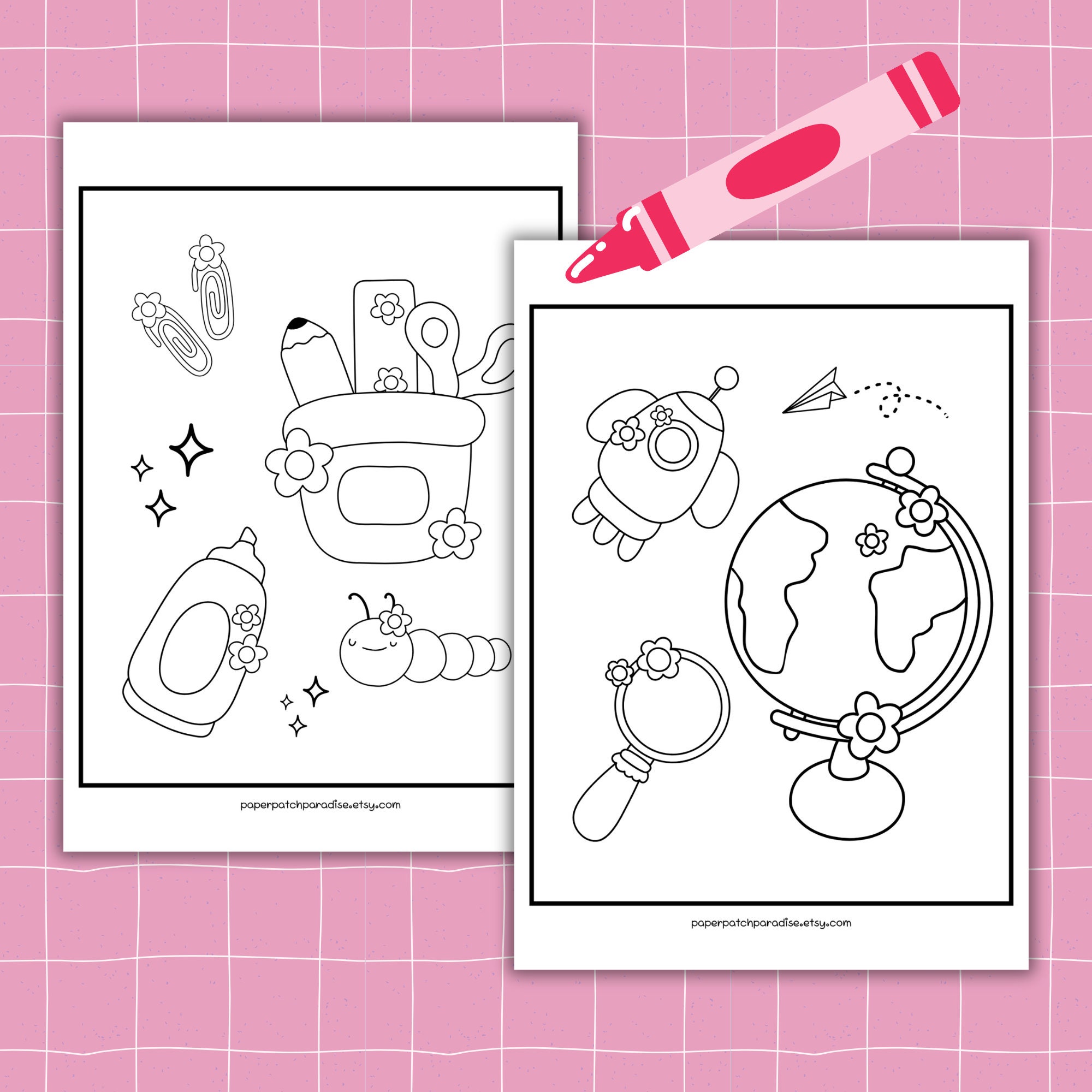 Back to School Coloring Pages Printable Bold and Easy Coloring Sheets ...
