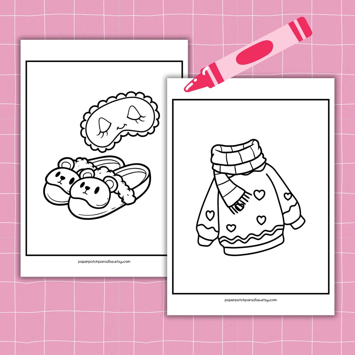 Bold and Easy Cute Cozy Coloring Pages Printable Stress Relief Coloring ...