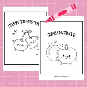 Bold and Easy Kawaii Fruits Coloring Pages Printable Cute Fruits ...