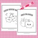 Bold and Easy Kawaii Fruits Coloring Pages Printable Cute Fruits ...
