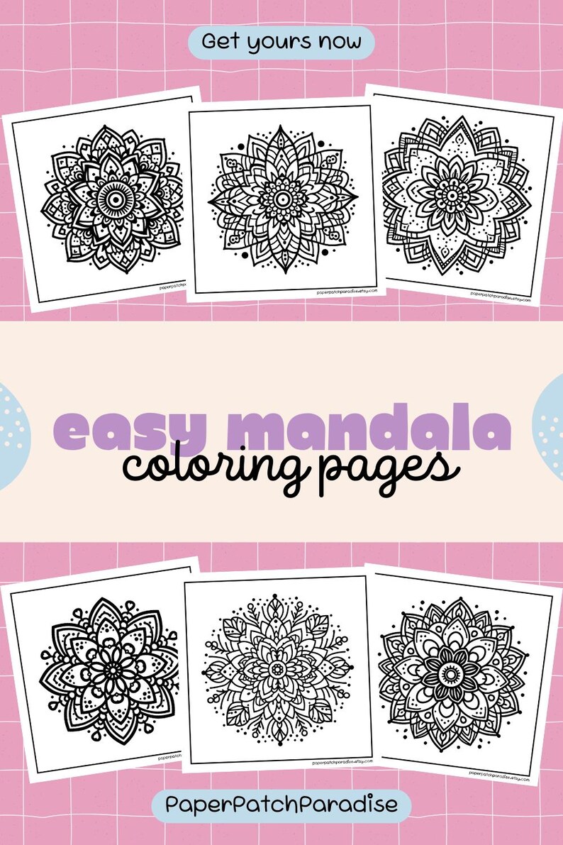 Mandala Coloring Pages Printable Pattern Coloring Sheets Mindful Stress ...