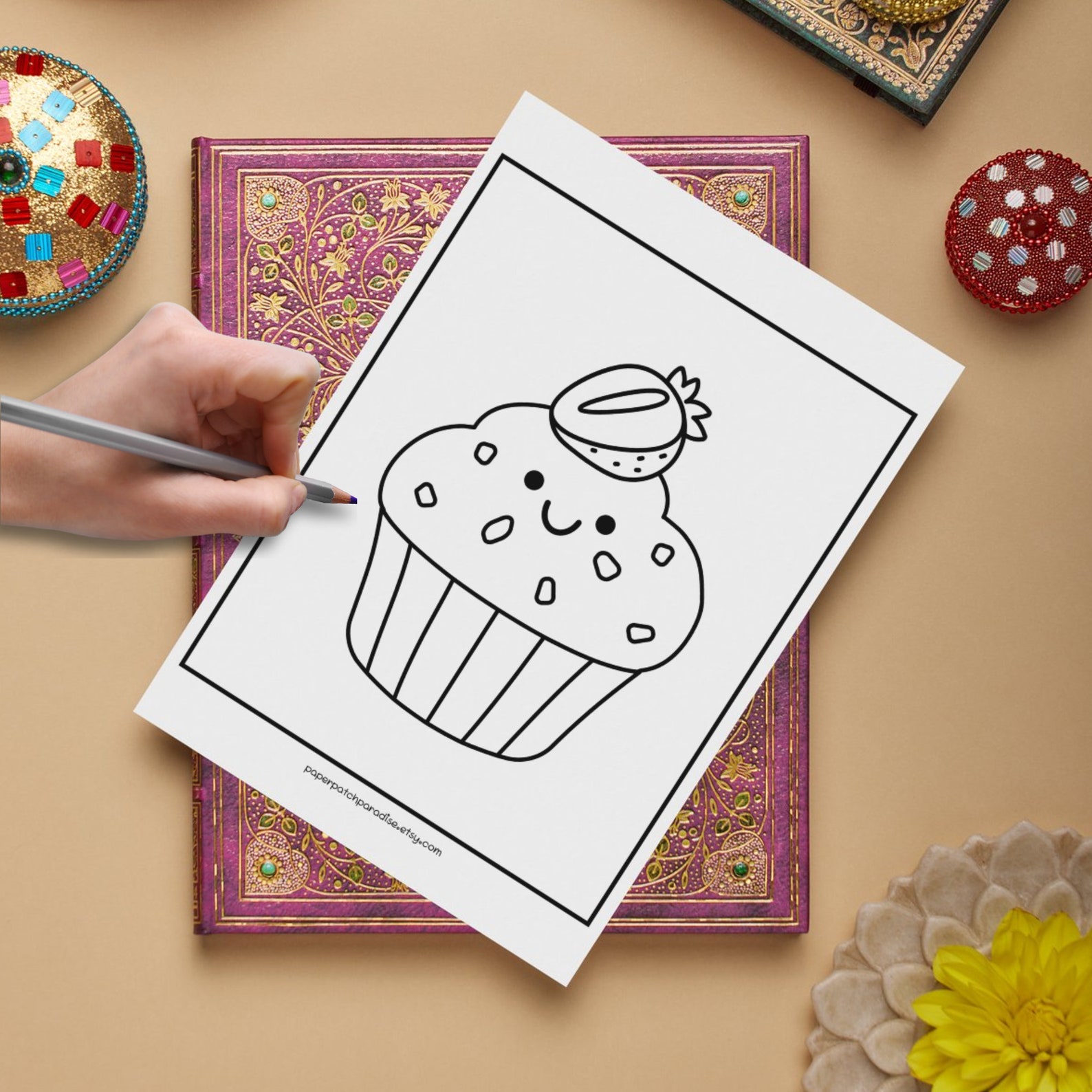 Bold and Easy Food and Drink Coloring Pages Printable Kawaii Sweets ...