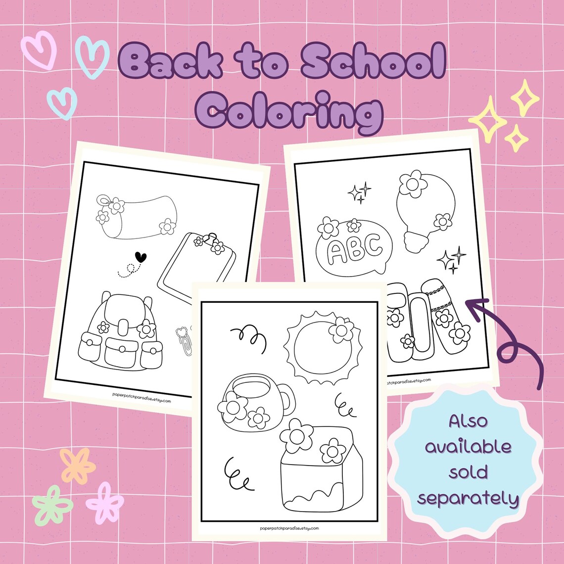 Back to School Coloring Pages Printable Welcome First Day of School ...