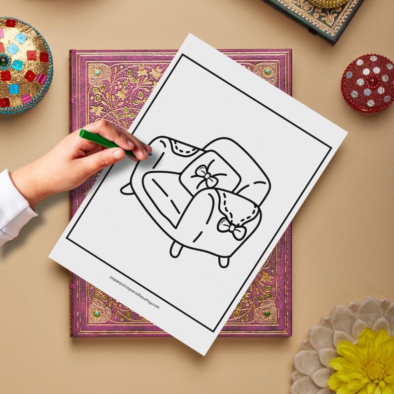 Cozy Coquette Coloring Pages Printable Cute Girly Coloring Sheets Bold ...