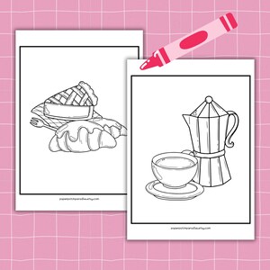 Bold and Easy Cute Cozy Coloring Pages Printable Stress Relief Coloring ...