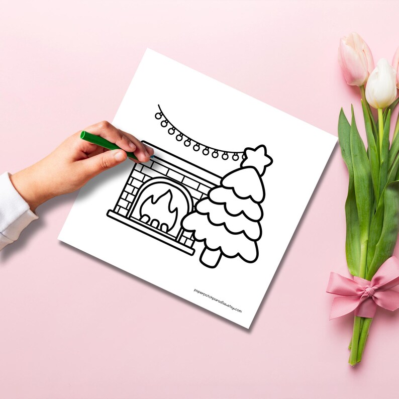 Cozy Christmas Coloring Pages Printable Bold Easy Holiday Coloring ...