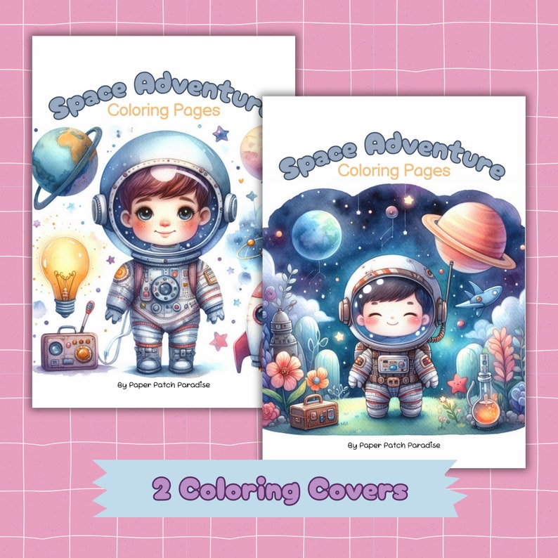 Space Coloring Pages Printable Astronaut Boy Coloring Sheets Instant ...