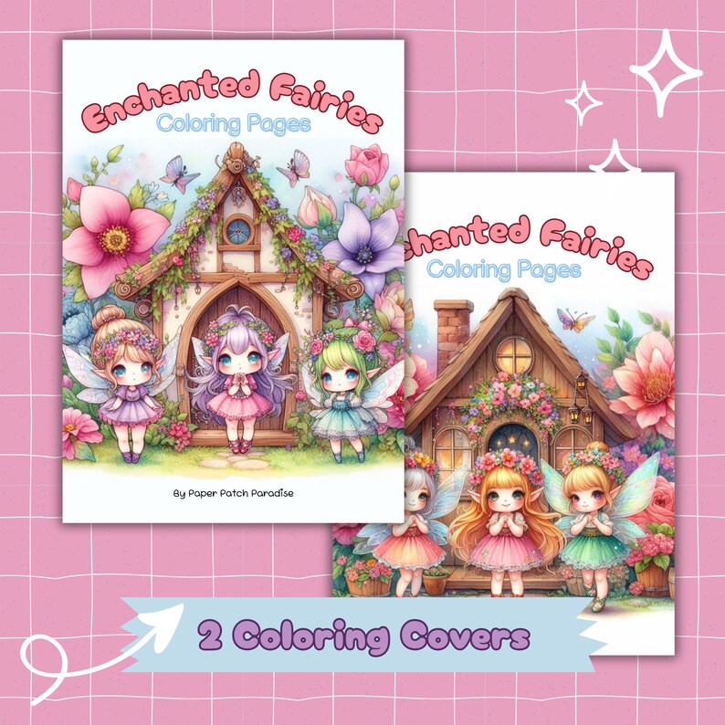Fairy Houses Coloring Pages Printable Kawaii Fairy Coloring Sheets ...