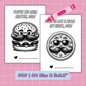 Fathers Day Coloring Card Printable Fathers Day Coloring Pages DIY Dad ...