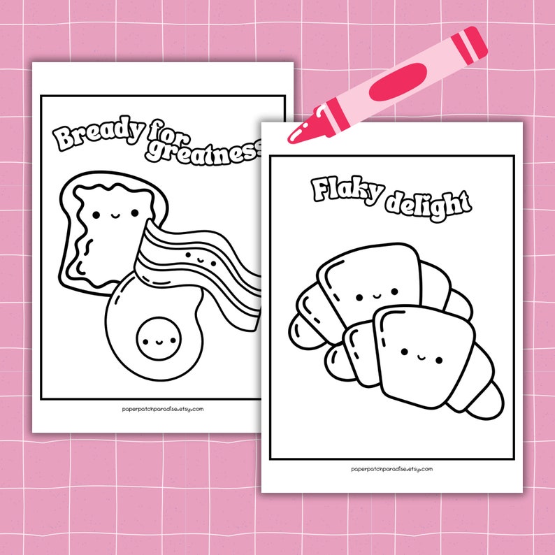 Bold and Easy Fast Food Coloring Pages Printable Kawaii Food and Drinks ...