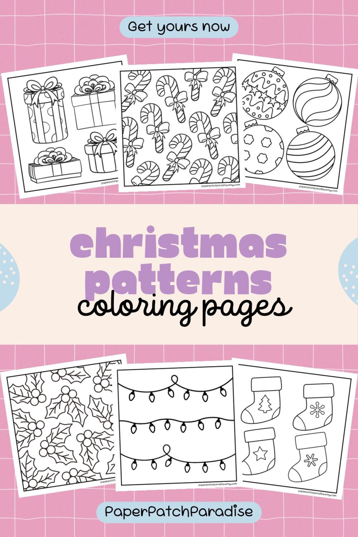 Christmas Patterns Coloring Pages Printable Bold Easy Coloring Sheets ...