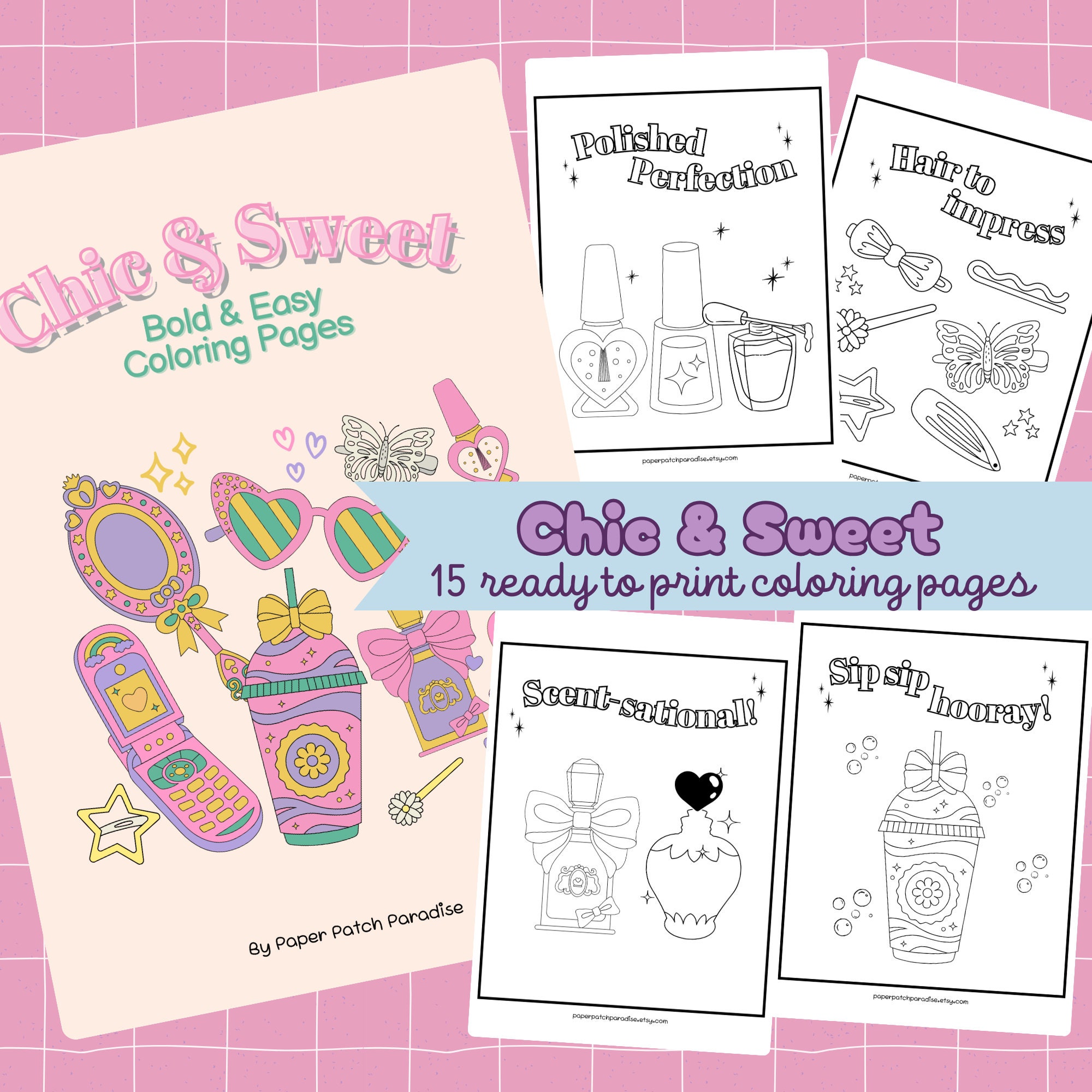 Bold and Easy Girly Coloring Pages Printable Cute Teen Coloring Sheets ...