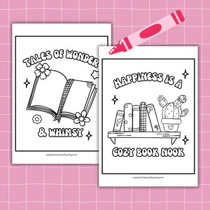 Bold and Easy Bookish Coloring Pages Printable Cute Retro Cat Coloring ...