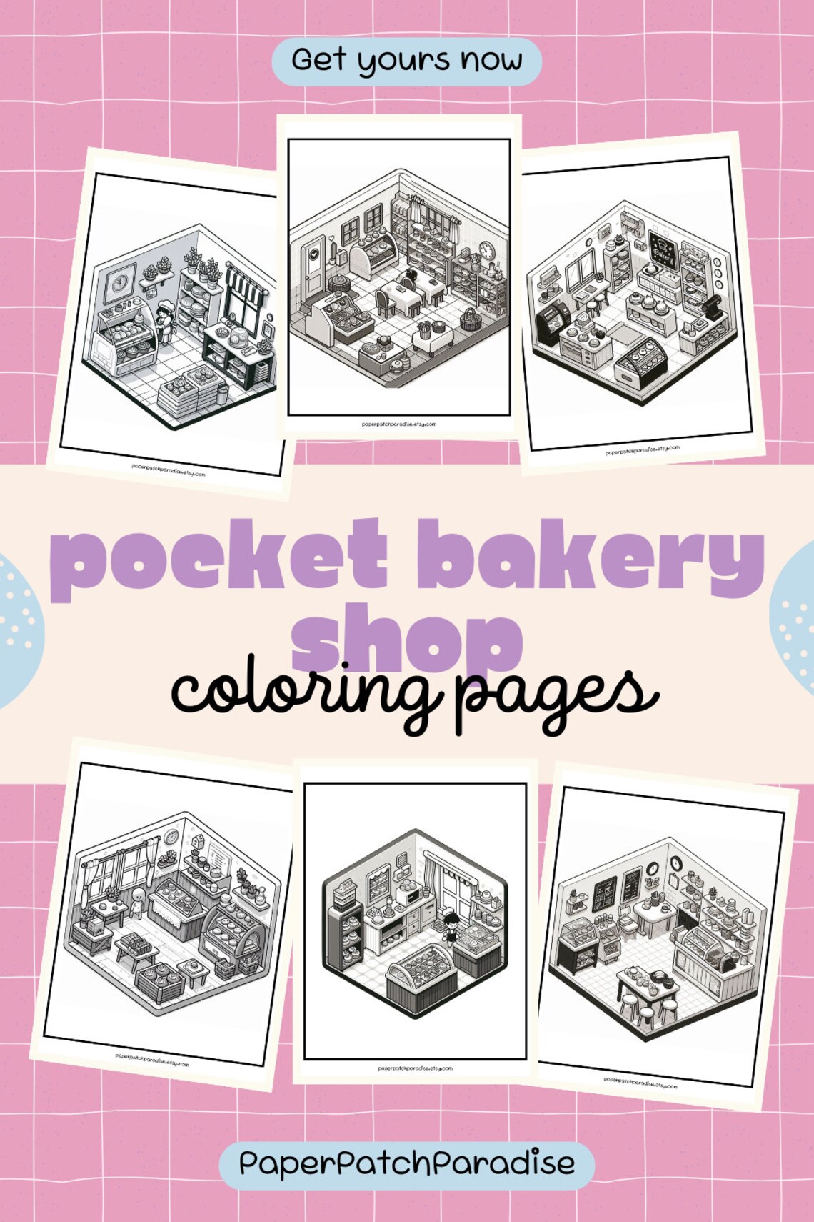 Bakery Shop Coloring Pages Printable Pocket Bakery Coloring Sheets ...