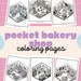 Bakery Shop Coloring Pages Printable Pocket Bakery Coloring Sheets Cute ...